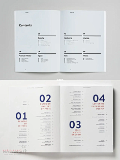 书籍目录-花瓣网|陪你做生活的设计师 | 简单画册页码设计