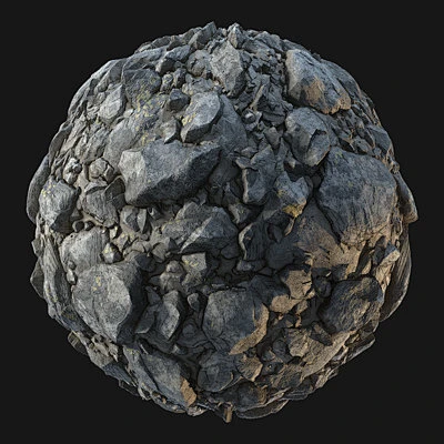 Procedural Recreation of 3D Scan | Beach Pebbles, Daniel Thiger : As ...