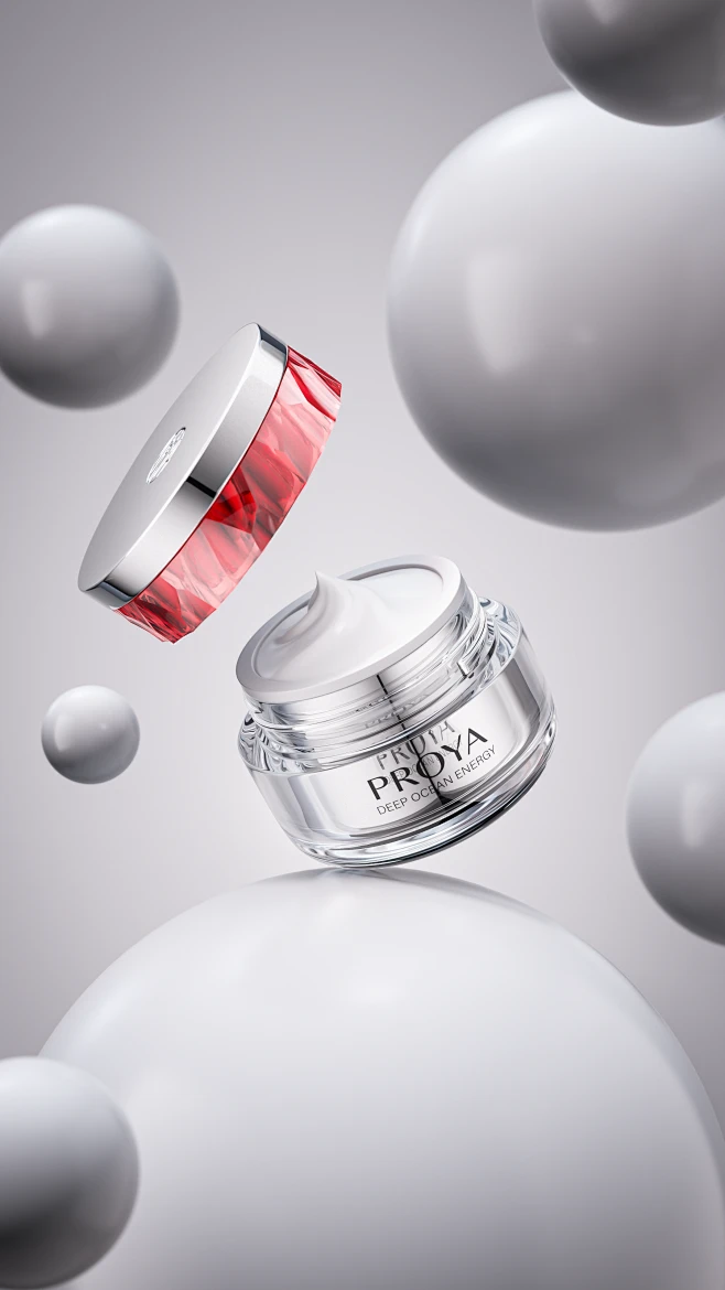PROYA珀莱雅 红宝石精华&面霜静渲染 快跑小孩儿-花瓣网