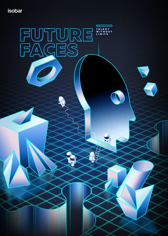 "Future Faces" 2017 by Izabela Kurkiewicz-花瓣网