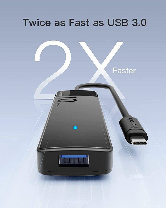 Amazon.com: Inateck USB 3.2 Gen 2 Speed, USB C to USB Hub with 4 USB A Ports, HB2025 : Electronics