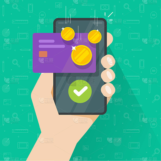 Mobile phone with money bonus reward, cellphone sm