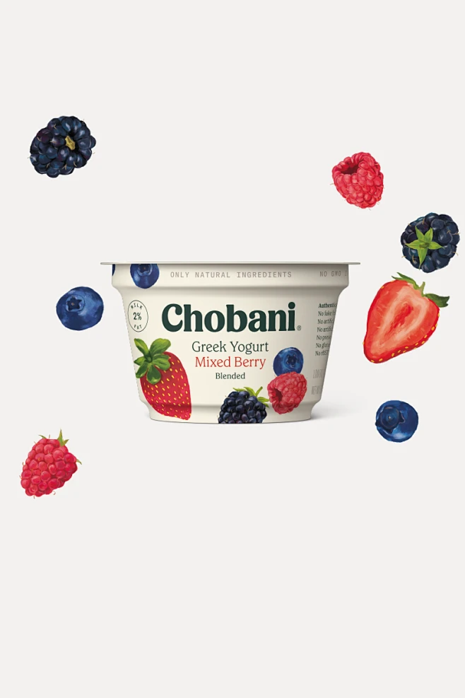 Blended Greek Yogurt | Mixed Berry Cup | Chobani® : Strawberries ...