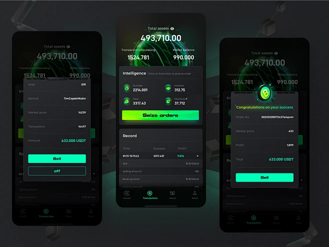 Coin Trading Hall App by Anthony on Dribbble-花瓣网
