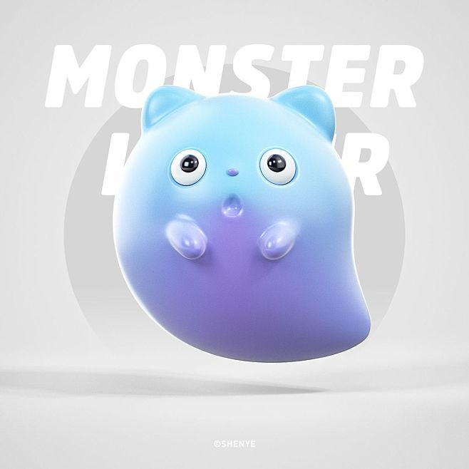 深野设计 %7C 26 monster letters on B