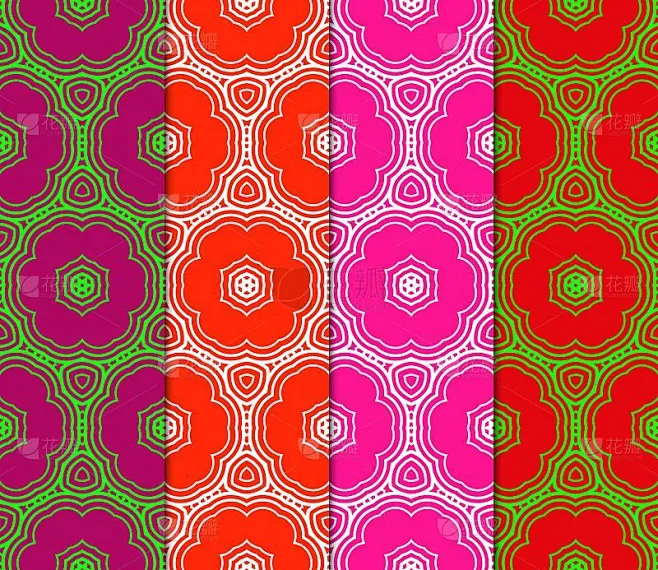 Modern Decorative seamless Abstract geometric patt素材-花瓣网