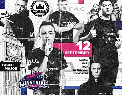 Winstrike Team X FACEIT CS:GO Major Poster-花瓣网