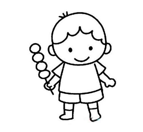 儿童简笔画 小孩