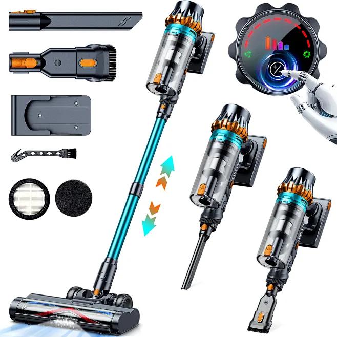 Amazon.com - QikCln 450W 45Kpa Cordless Vacuum Cleaner, Powerful ...