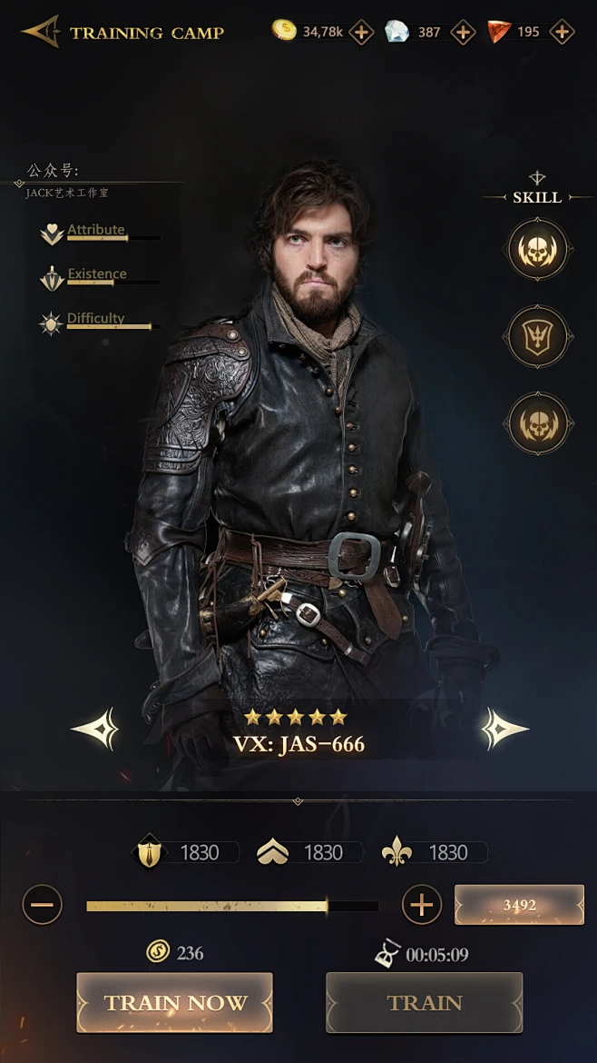 【JACK游戏UI】GAMEUIUX2D3D交互界面特效创意平面设计原画立绘CHARACTER DESIGN手绘图标GUI插画ICON素材 ...