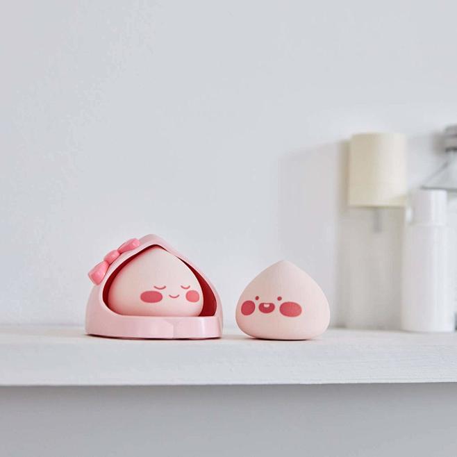 Amazon.com : KAKAO FRIENDS Official- Lovely Apeach Non Latex Puff 2P ...