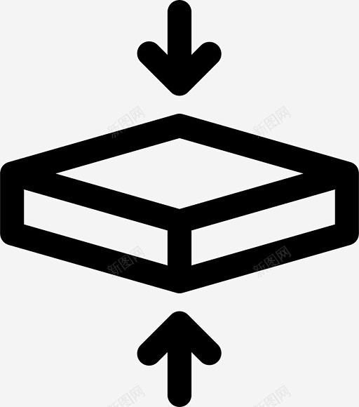 框压缩压平图标 设计图片 免费下载 页面网页 平面电商 创意素材