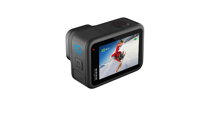 GoPro HERO10 Black 运动摄像机（后视图）