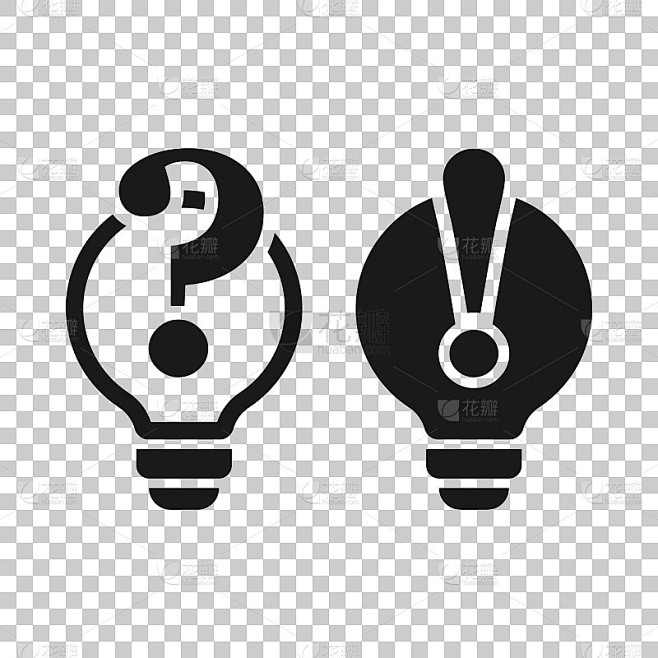 Problem solution icon in transparent style. Light