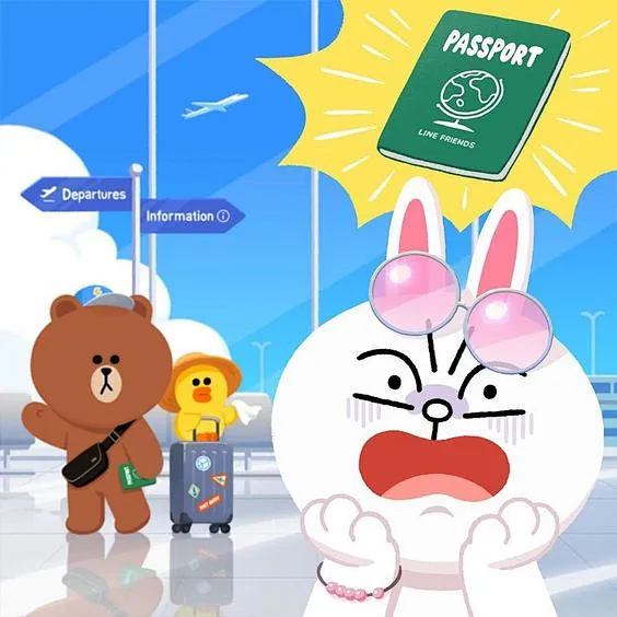 LINE FRIENDS_Official on Instagram: “How will this end? #Passport # ...