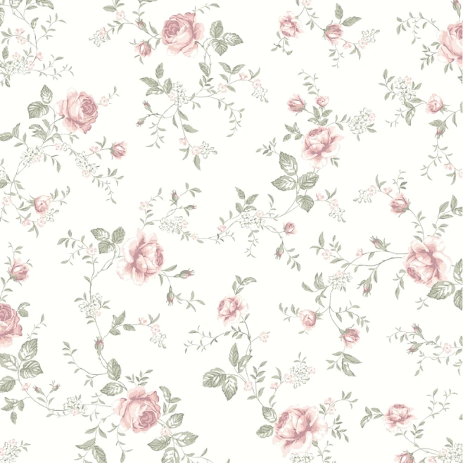 Tapete 'Newbie' Rosen rosa/grau-花瓣网