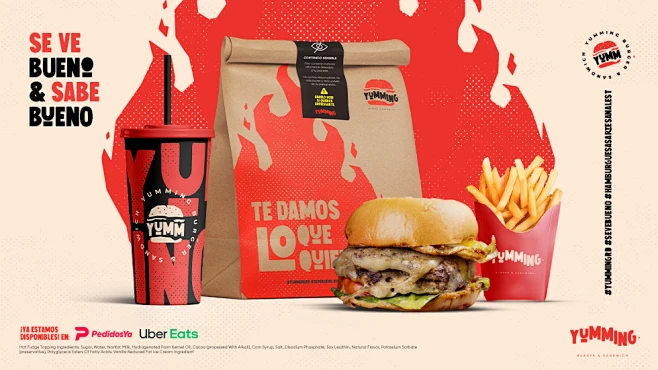 Yumming : Hamburguesas & Sándwiches on Behance-花瓣网