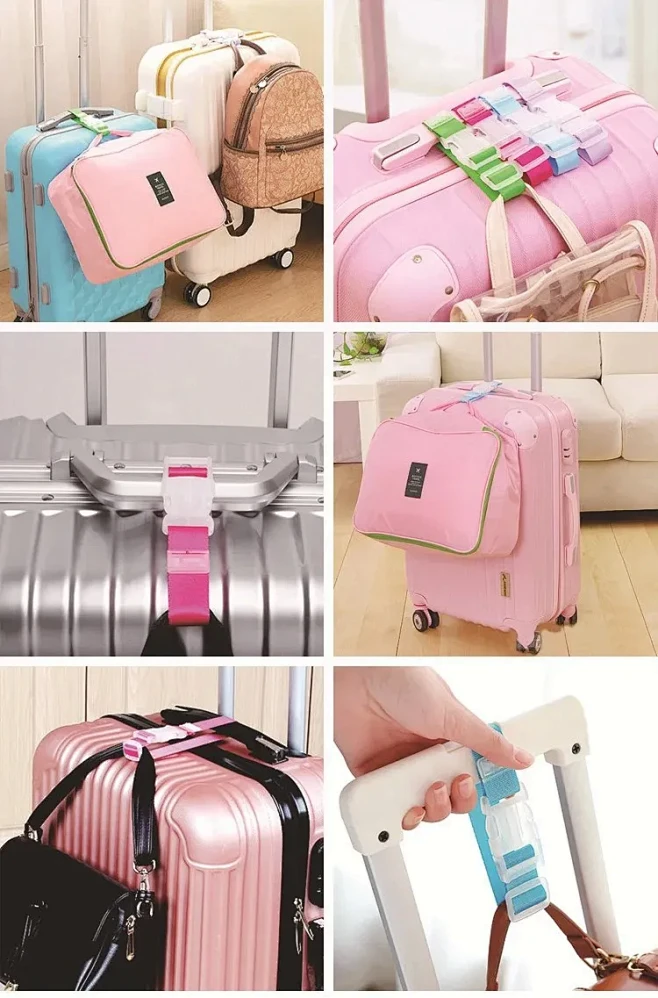 Luggage Hanger Buckle Adjustable Suitcase Clip Hook Straps Portable ...