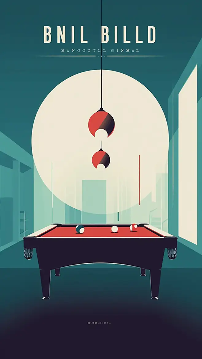 sistercai_One_billiard_hall_poster_discount_Minimalist_style_932f35ee ...