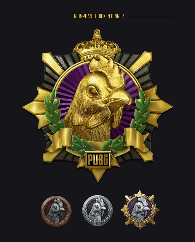 PUBG: BATTLEGROUNDS PC 10.1 - MASTERY MEDALS on Behance-花瓣网
