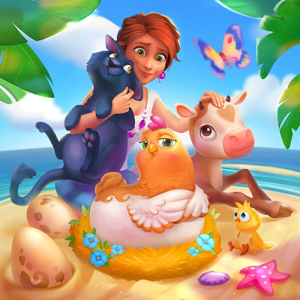 marketing art for the game Taonga-花瓣网