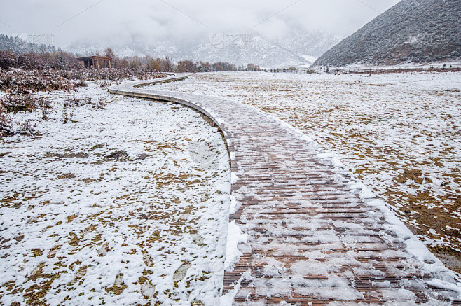 中国冬天的风景