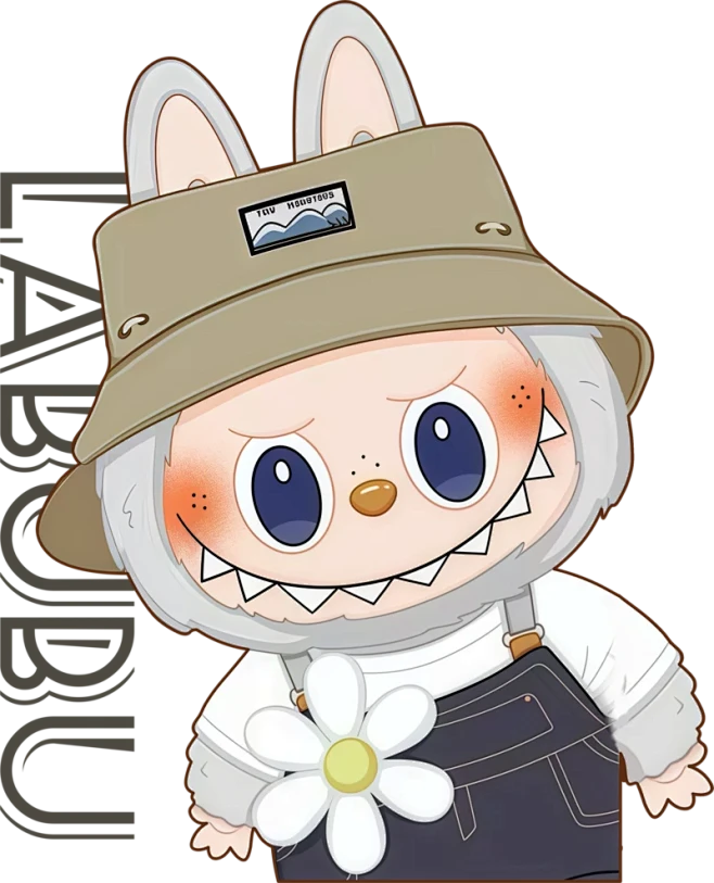 泡泡玛特热门IP：labubu、Molly免抠PNG透明图片下载(5)-花瓣网