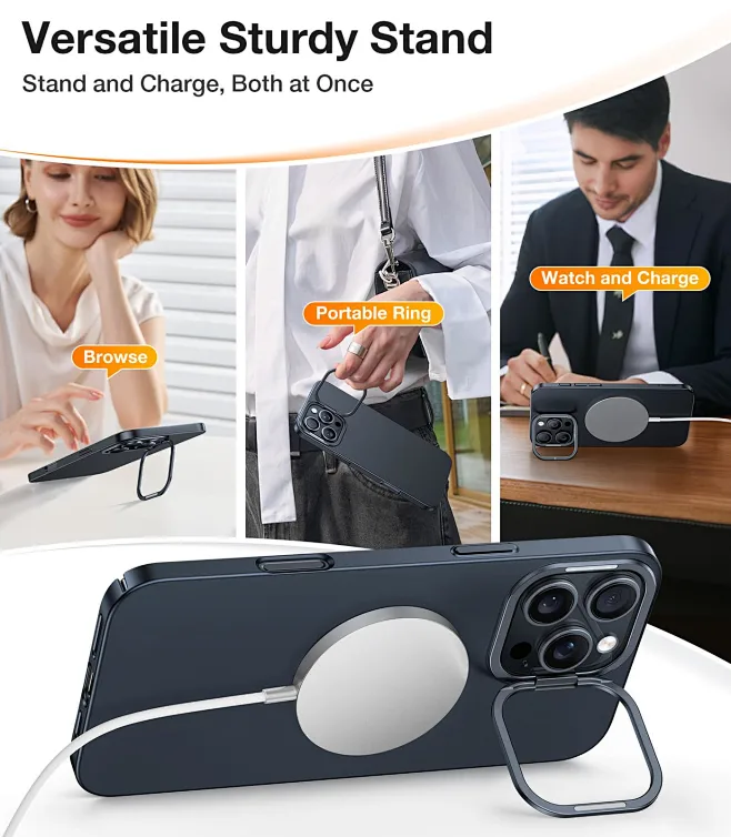 Amazon.com: TORRAS Magnetic Slim Fit for iPhone 16 Pro Max Case with ...