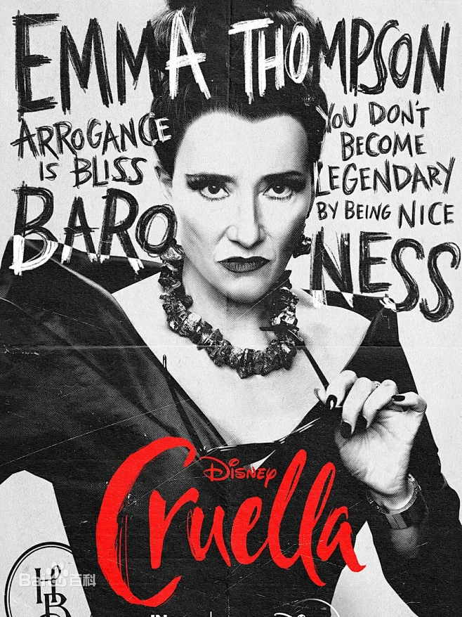 2021美国《黑白魔女库伊拉Cruella 》图片_单人海报图片素材-花瓣网