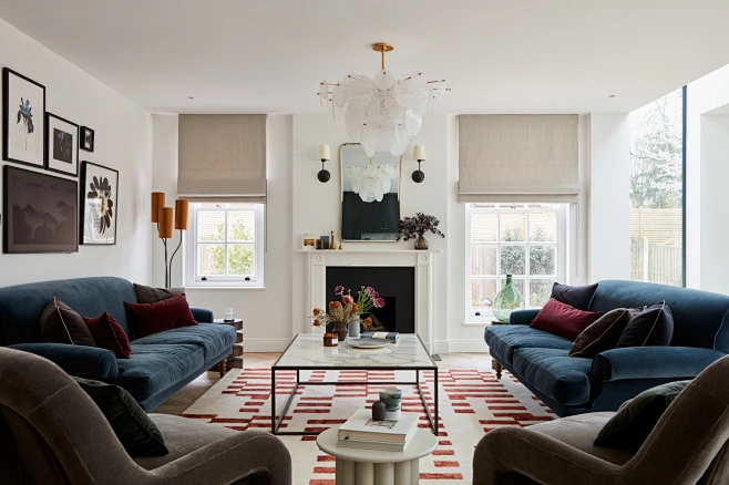 Design ideas for an expansive traditional open plan living room in ...