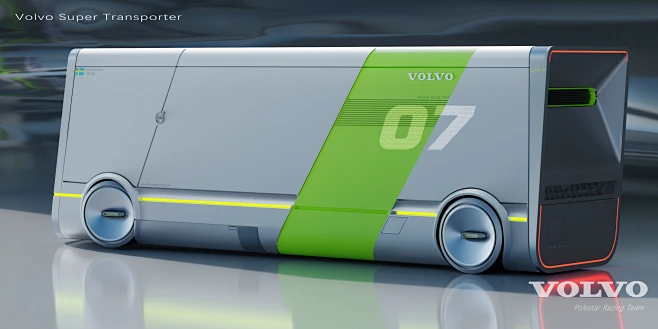 Volvo super Transporter （Polestar Racing Team） :: Behance-花瓣网