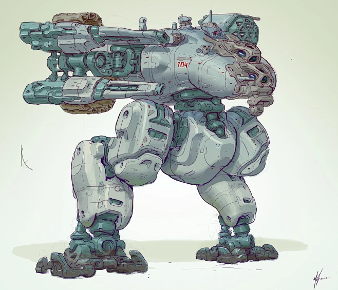 Heavy Duty Mech-花瓣网