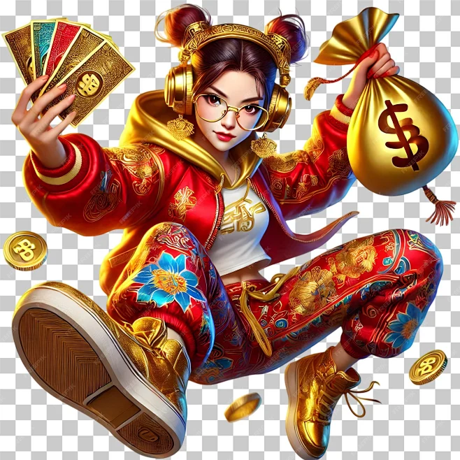 chinese slot game character png-花瓣网