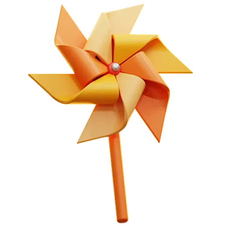 Pin Wheel 3D Icon