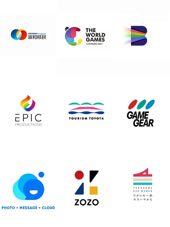 极简高级彩色标志logo设计|灵感分享 - 小红书-花瓣网