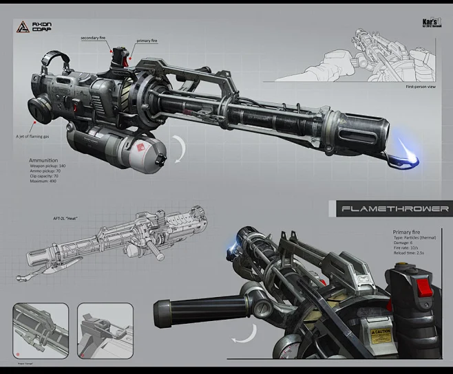 Flamethrower AFT 2L Heat by *KaranaK on deviantART-花瓣网