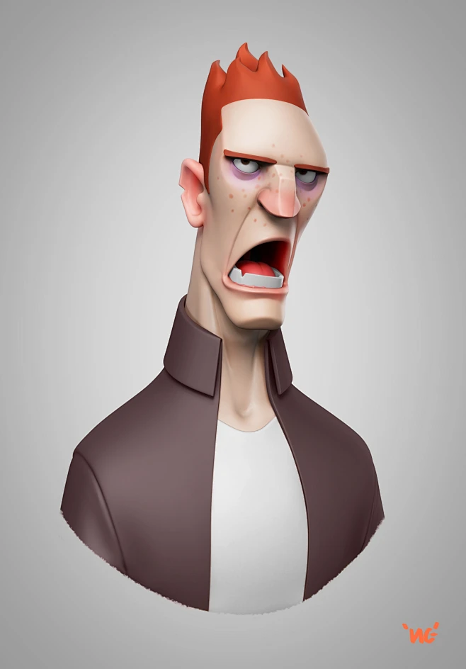 Fan Art01, Nicolas Guillet : Quick Sculpt made for practice. I choosed an artwork that i really ...