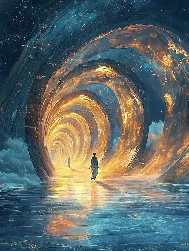 Midjourney｜时空的隧道 - 小红书-花瓣网