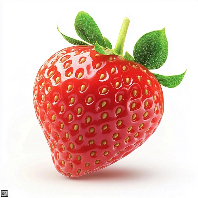 perfect strawberry isolated on white图片_水果图片素材-花瓣网
