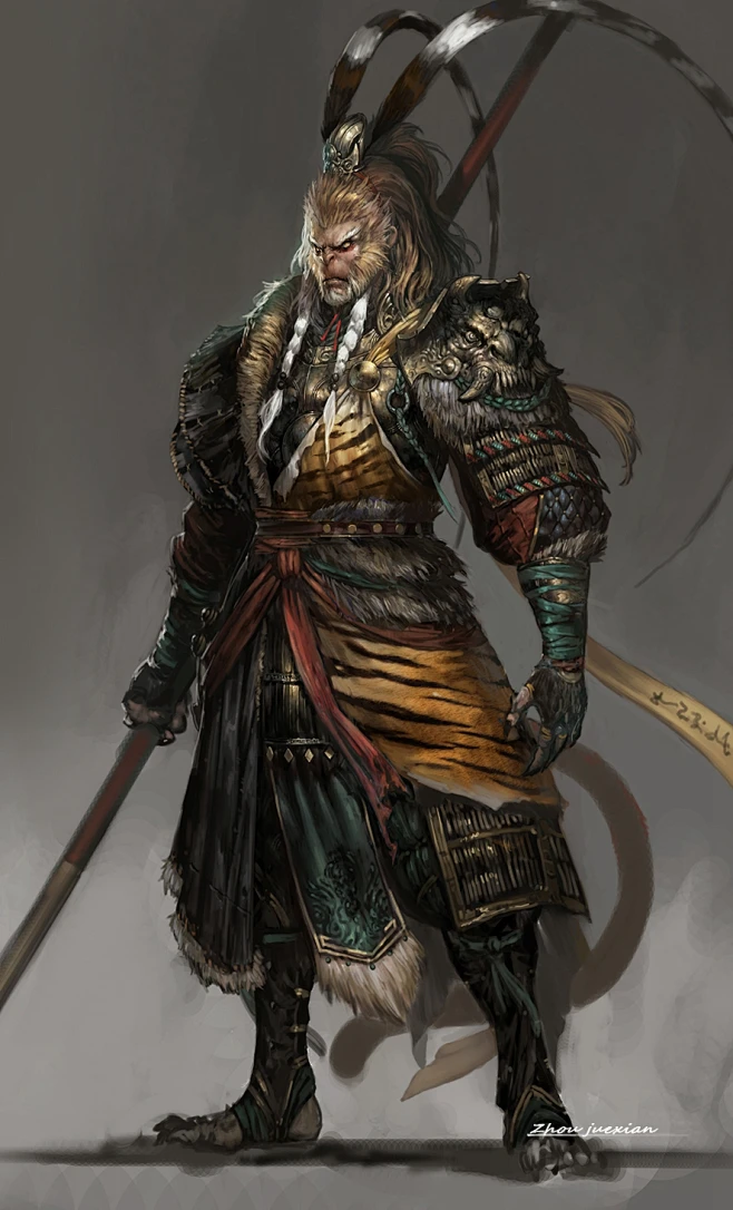 中国风男性角色原画中国风写实角色原画来自cgbook.cn (1756)-花瓣网