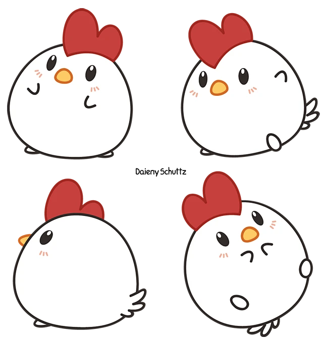 Chibi Chick by Daieny on DeviantArt-花瓣网