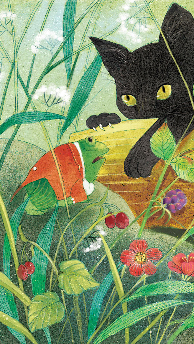 The Adventure of Grandpa Frog - 越南插画师 Shishi Nguyen 作品：青蛙爷爷的历险记 http://paper.ipad.ly