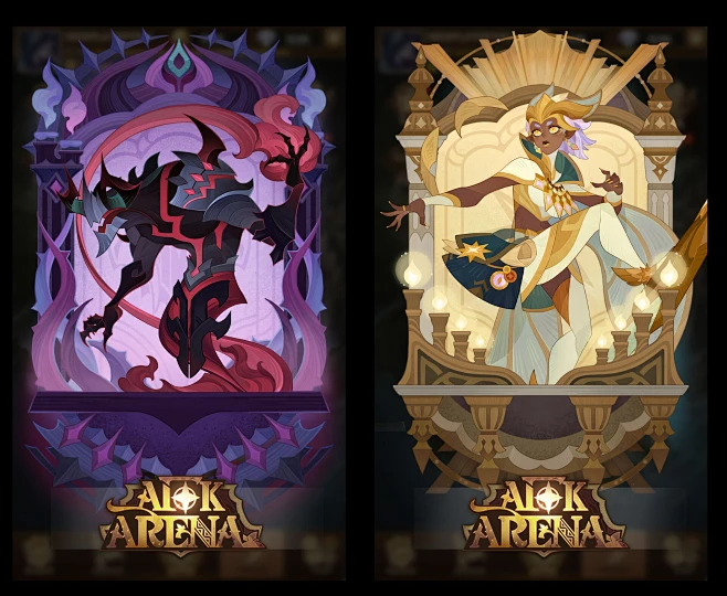 Afk arena-Background Design Of Characters-花瓣网
