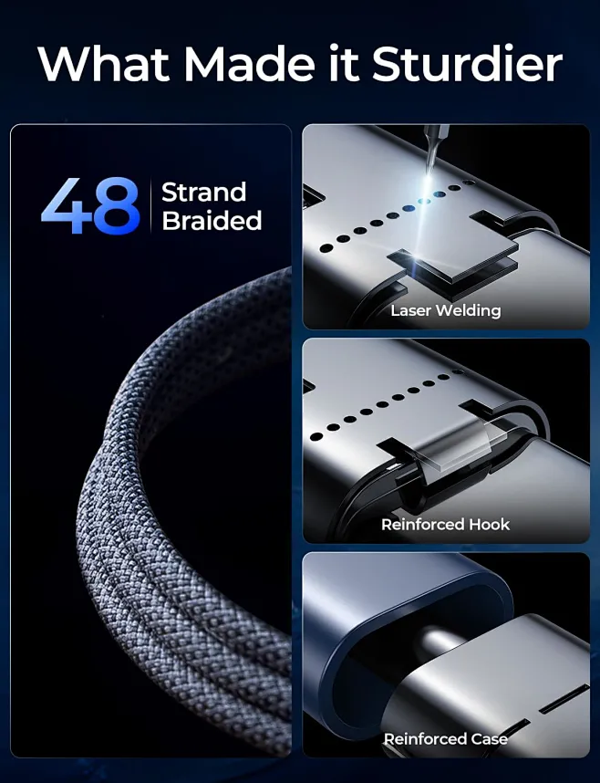 Amazon.com: LISEN 240W USB C to USB C Cable [6.6ft/2 Pack], Certified ...