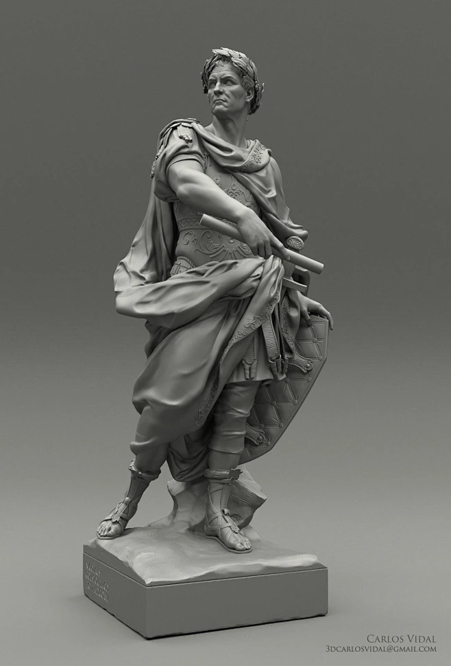 Julius, Carlos Vidal : Trying to improve my skills with the new Zbrush ...