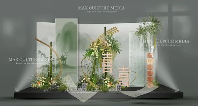 绿色新中式婚礼 - 小红书搜索-花瓣网