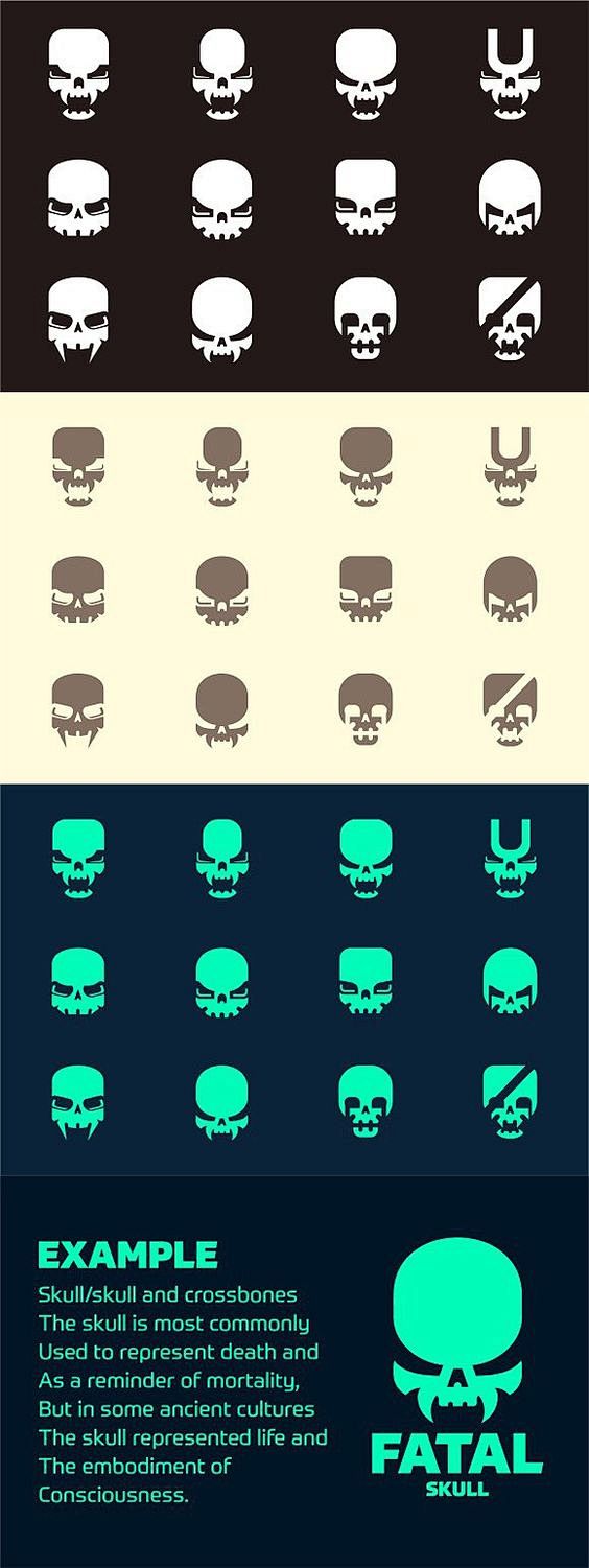 SKULL LOGOS SET