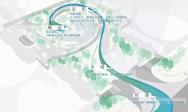 蓝调2021最新-深入解读光影艺术-巧妙融入自然山水-万科某高端地产项目展示区景观设计方案-花瓣网
