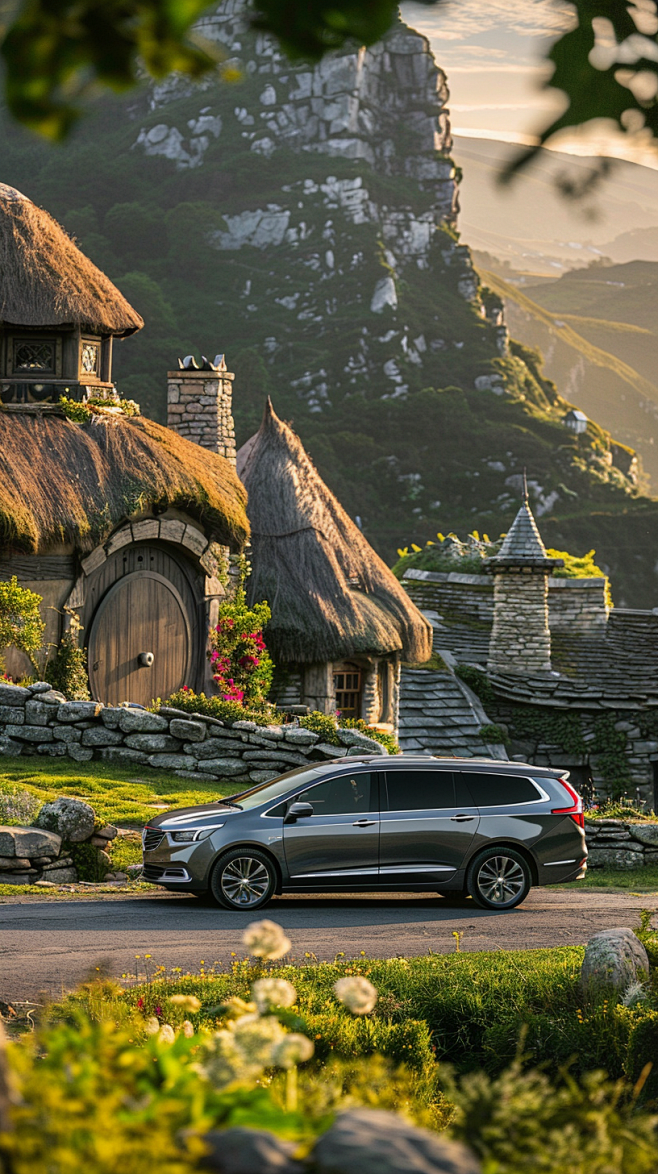 dstdev_A_Buick_GL8_MPV_Avenir_is_parked_on_the_road_with_the_ba_be9e83