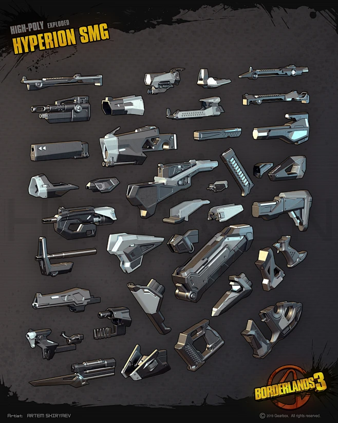 Borderlands 3: Hyperion SMG, Fridock [Leet Uber 3d Artist] : Happy to ...